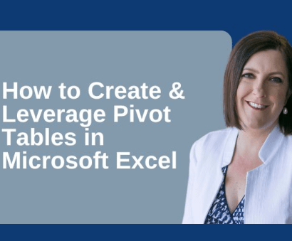 Webinar - Create and Leverage Pivot Tables in Microsoft Excel - My CPE ...
