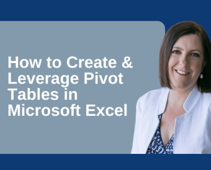 Webinar – Create and Leverage Pivot Tables in Microsoft Excel – My CPE Pty Ltd